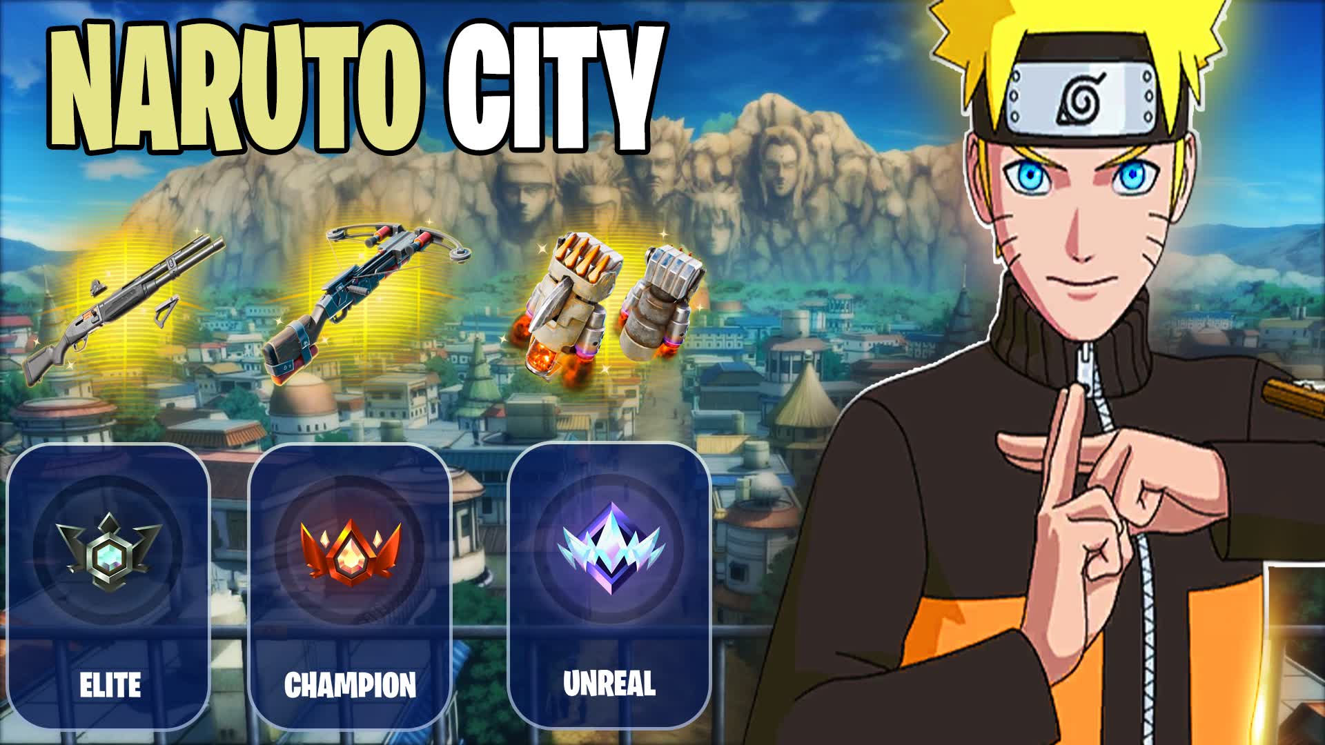 NARUTO CITY FFA 🦊 [ dbs ] – Fortnite Creative Map Code
