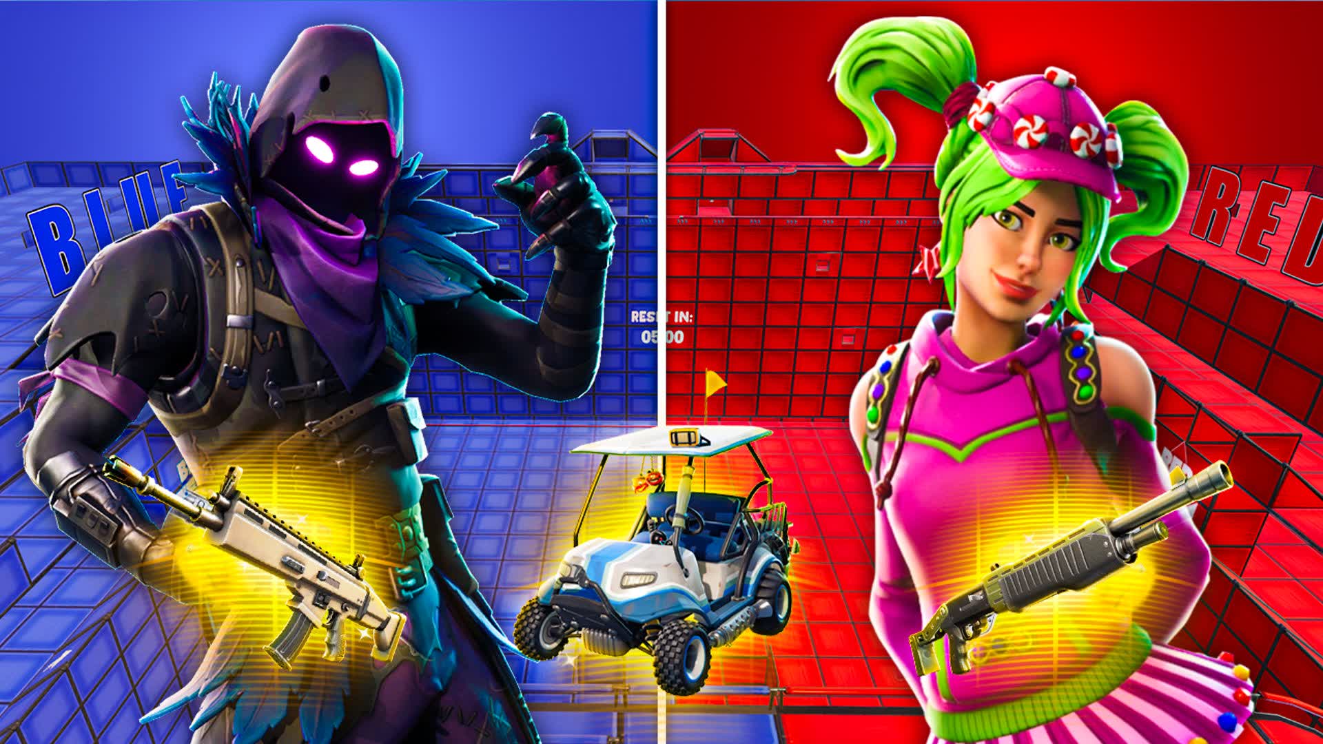 RED VS BLUE OG 🔴🔵 [ reap4 ] – Fortnite Creative Map Code