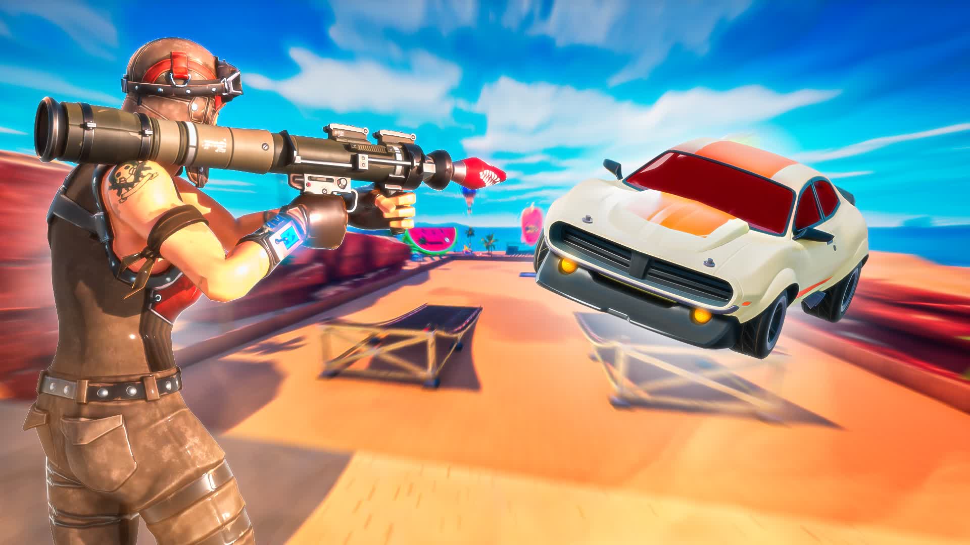 Rockets vs Cars - Summer 🏖️ [ rumplelord ] – Fortnite Creative Map Code