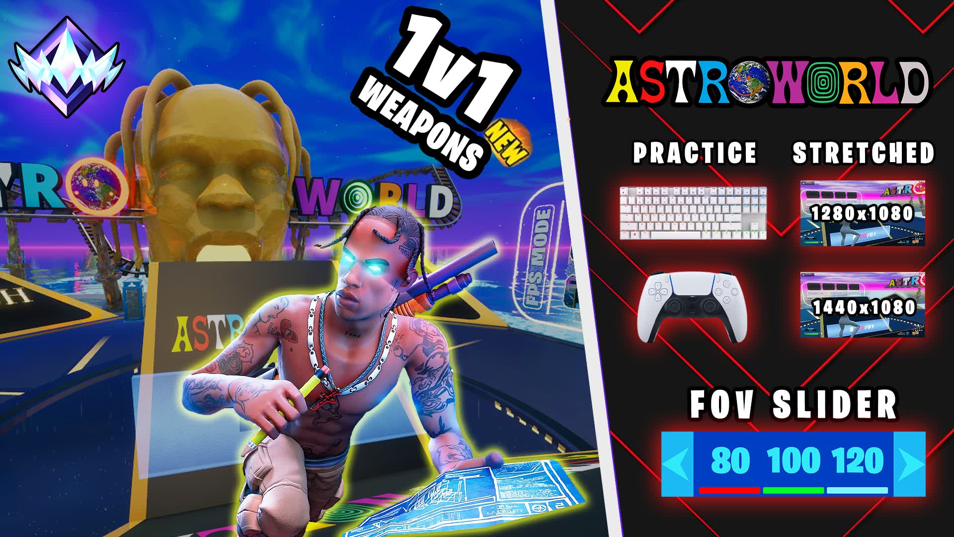 Astroworld 1v1 [ geriex ] – Fortnite Creative Map Code