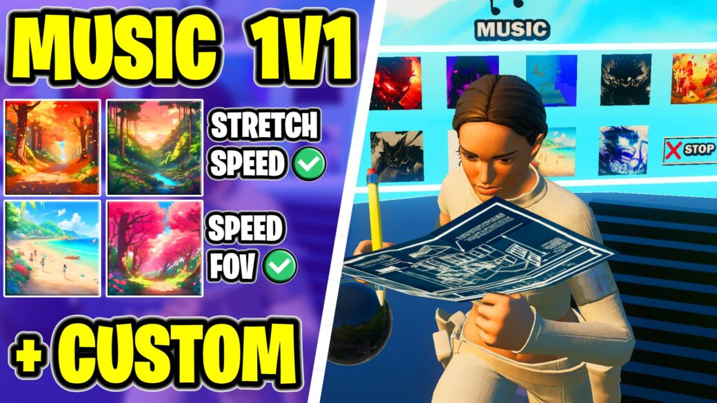BEST MUSIC 1V1 [CUSTOM] [ waydeal ] – Fortnite Creative Map Code