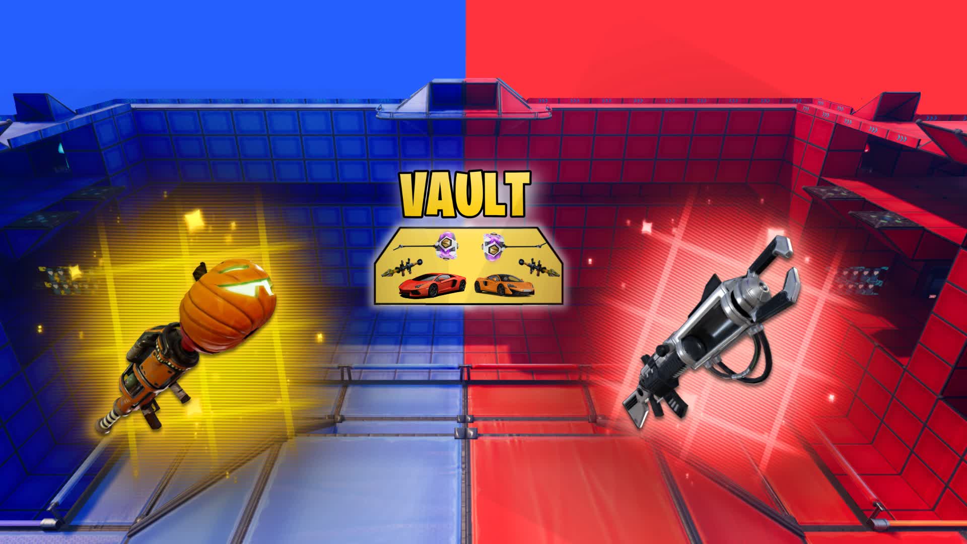SUPER RED VS BLUE GUN GAME PVP 🔴🔵 [ the.boys ] – Fortnite Creative Map Code