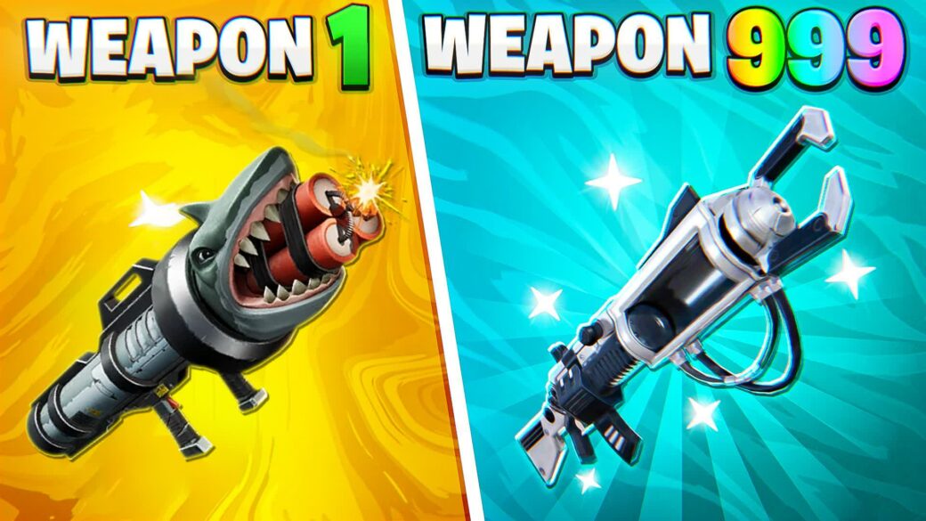 ⭐CUSTOM WEAPONS🎯 GUN GAME [ mpunch ] – Fortnite Creative Map Code