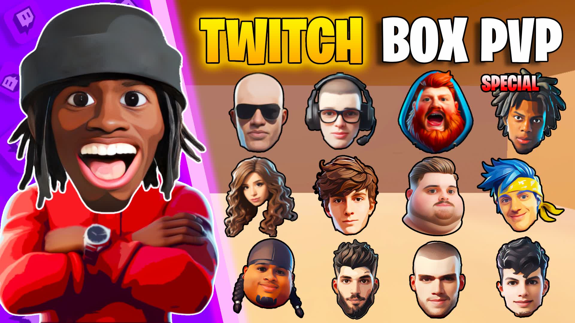 STREAMER BOX PVP 📦 [ parcero ] – Fortnite Creative Map Code