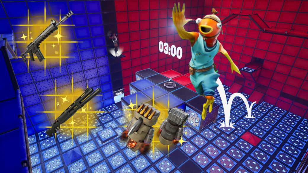 Bouncy 🔴Red Vs 🔵Blue [ eggward ] – Fortnite Creative Map Code