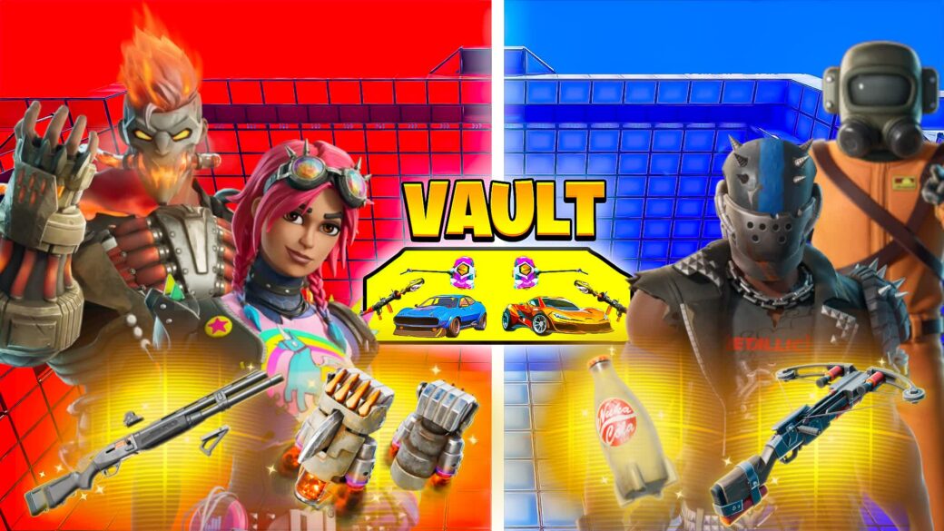FREE SKINS RED VS BLUE [ bestffamap ] – Fortnite Creative Map Code