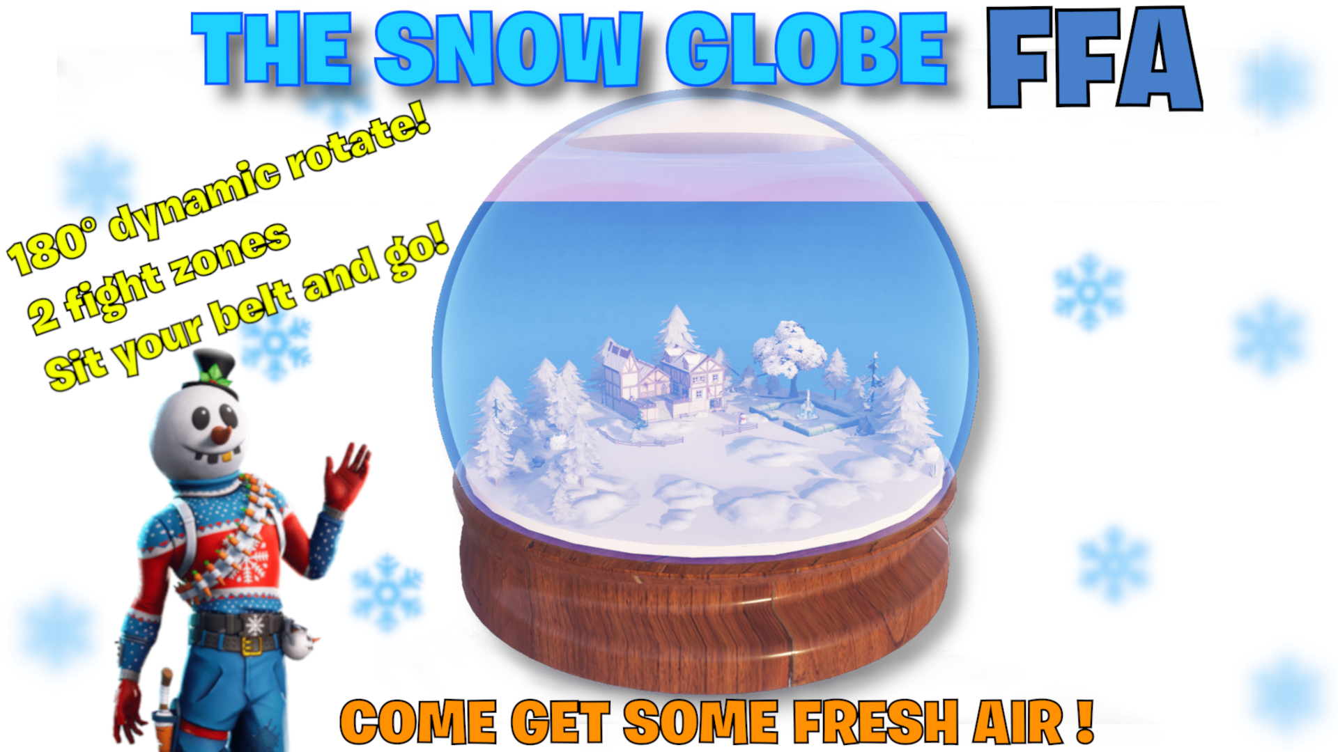 The Snow Globe FFA [ spongebob_lab ] – Fortnite Creative Map Code