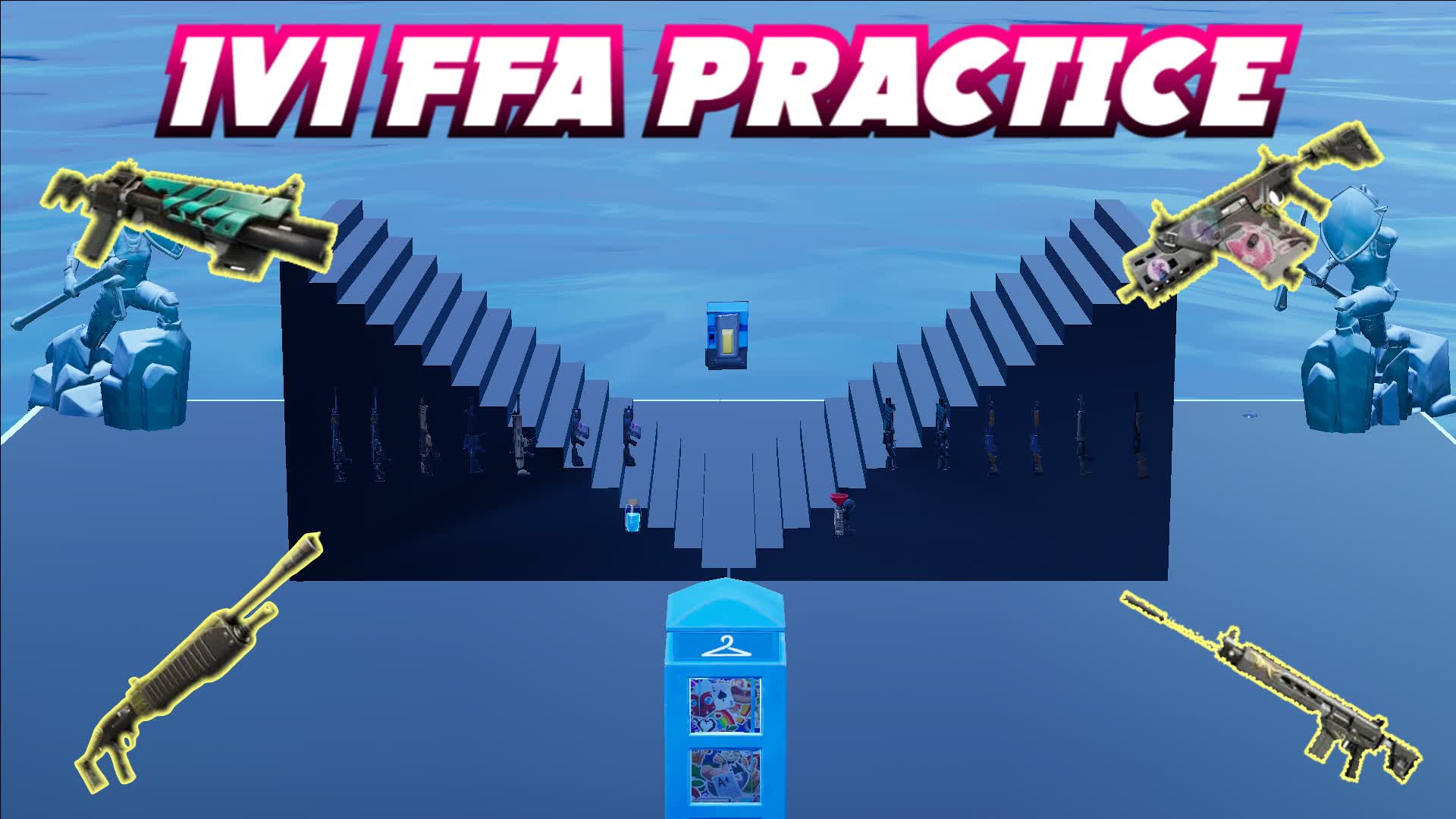 🔥⭐1v1 FFA PRACTICE⭐🔥 [ shea2ube ] – Fortnite Creative Map Code