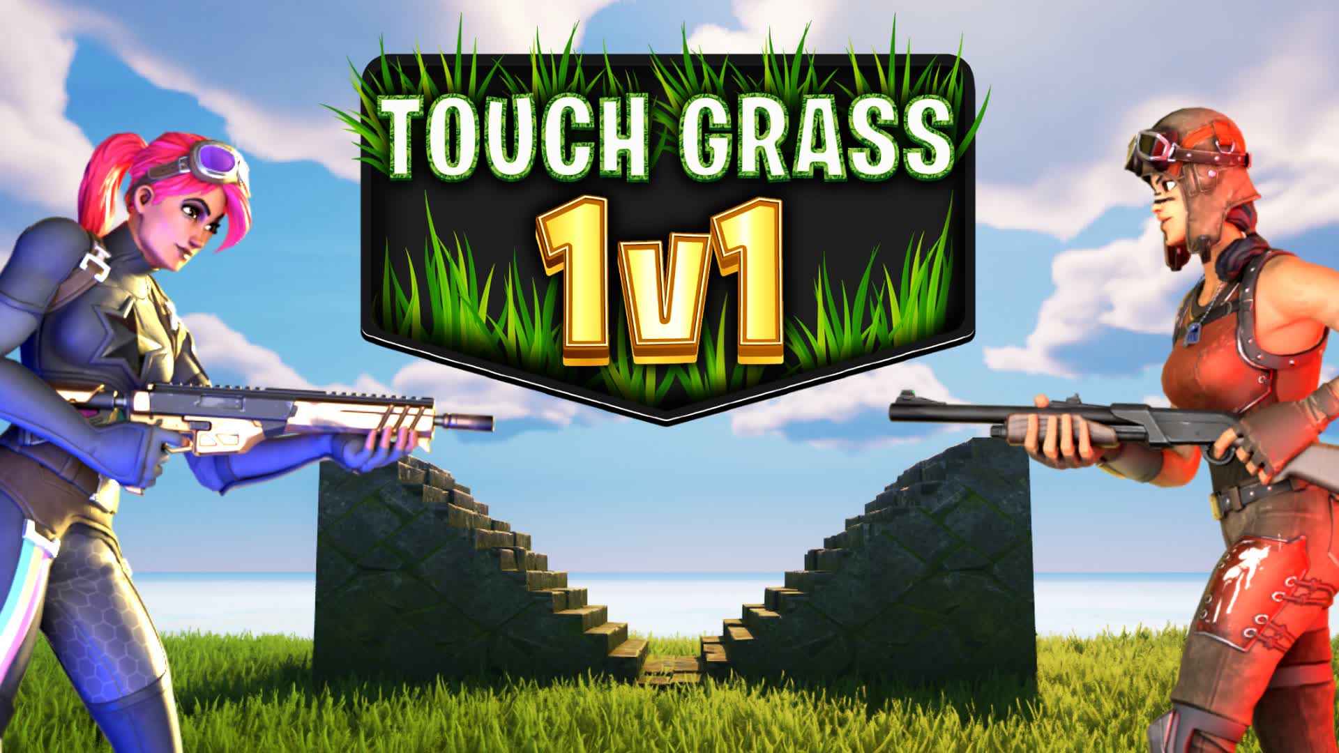TOUCH GRASS 🌿1V1🌿 [ nufshi ] – Fortnite Creative Map Code