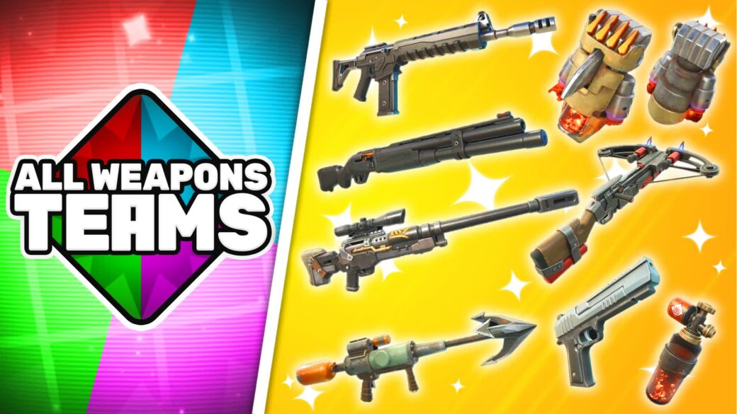 ALL WEAPONS - TEAMS [ bannedzerg ] – Fortnite Creative Map Code
