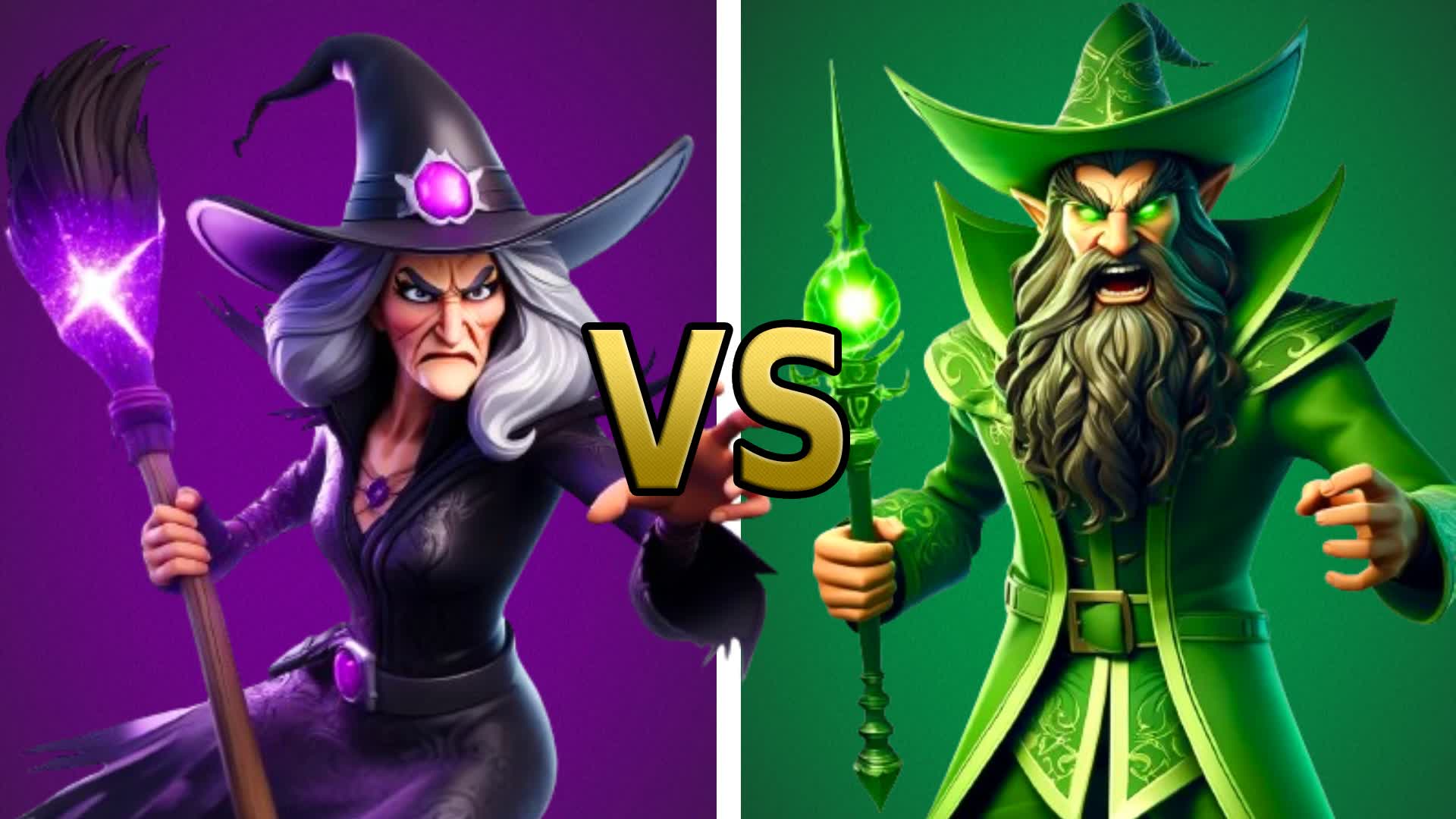 WITCH VS WIZARD 💜💚 [ sipsiking ] – Fortnite Creative Map Code