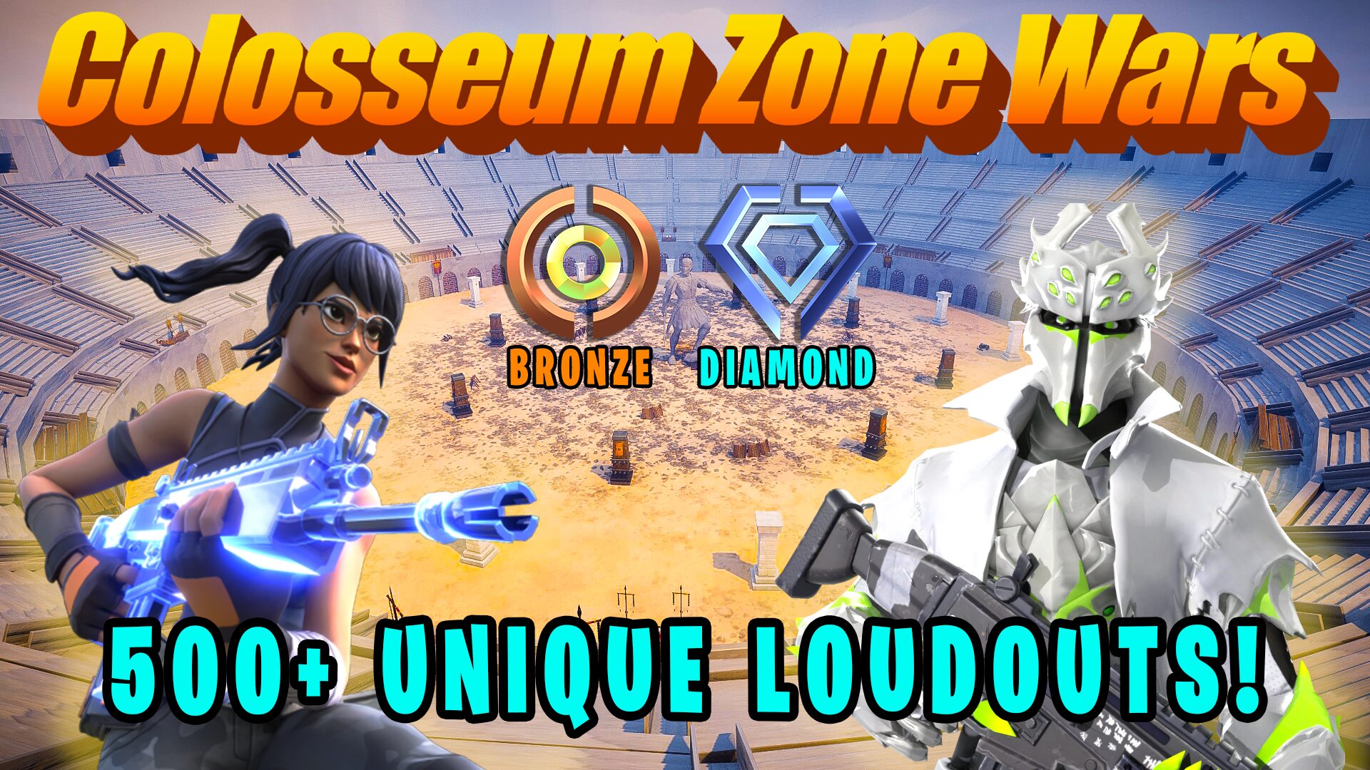 Colosseum Zone Wars [ jimmi_bp ] – Fortnite Creative Map Code