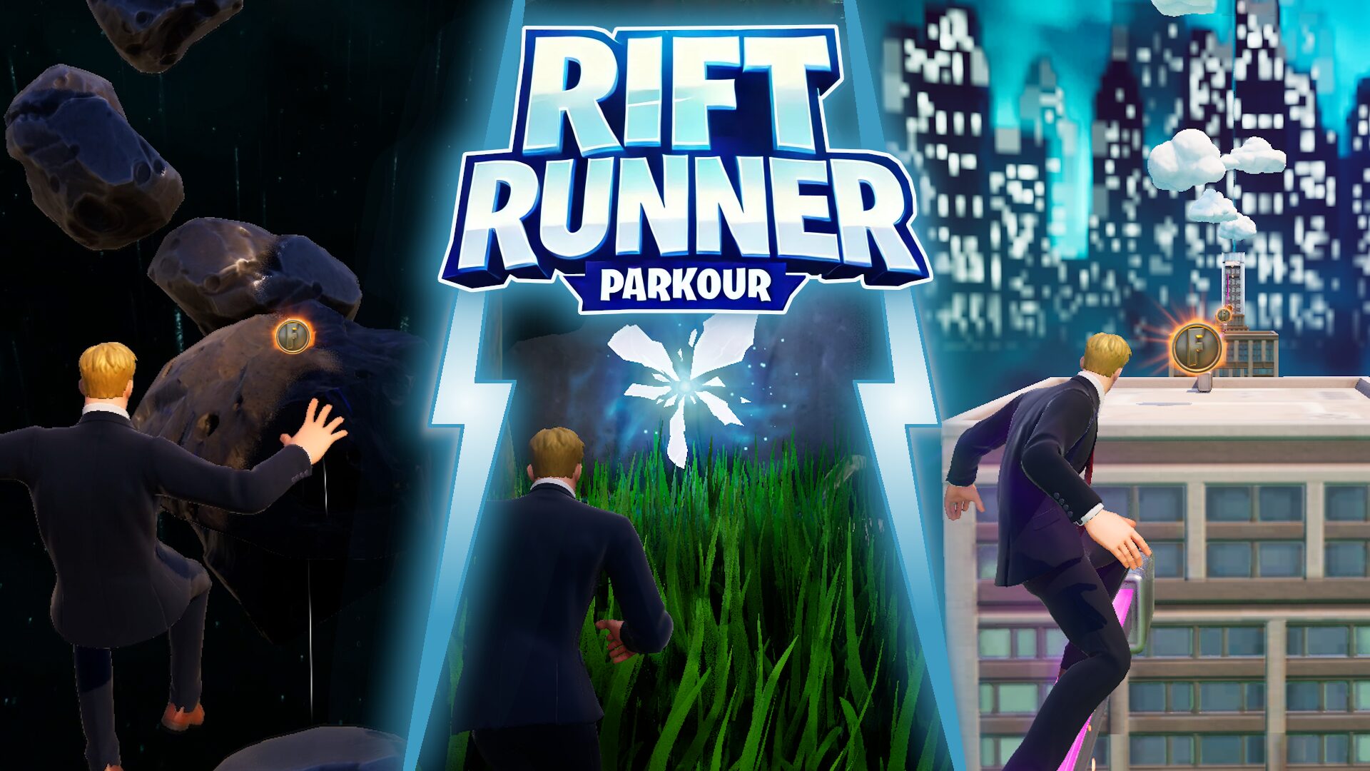 Rift Runner Parkour 🌀 [ vorlaxifus ] – Fortnite Creative Map Code