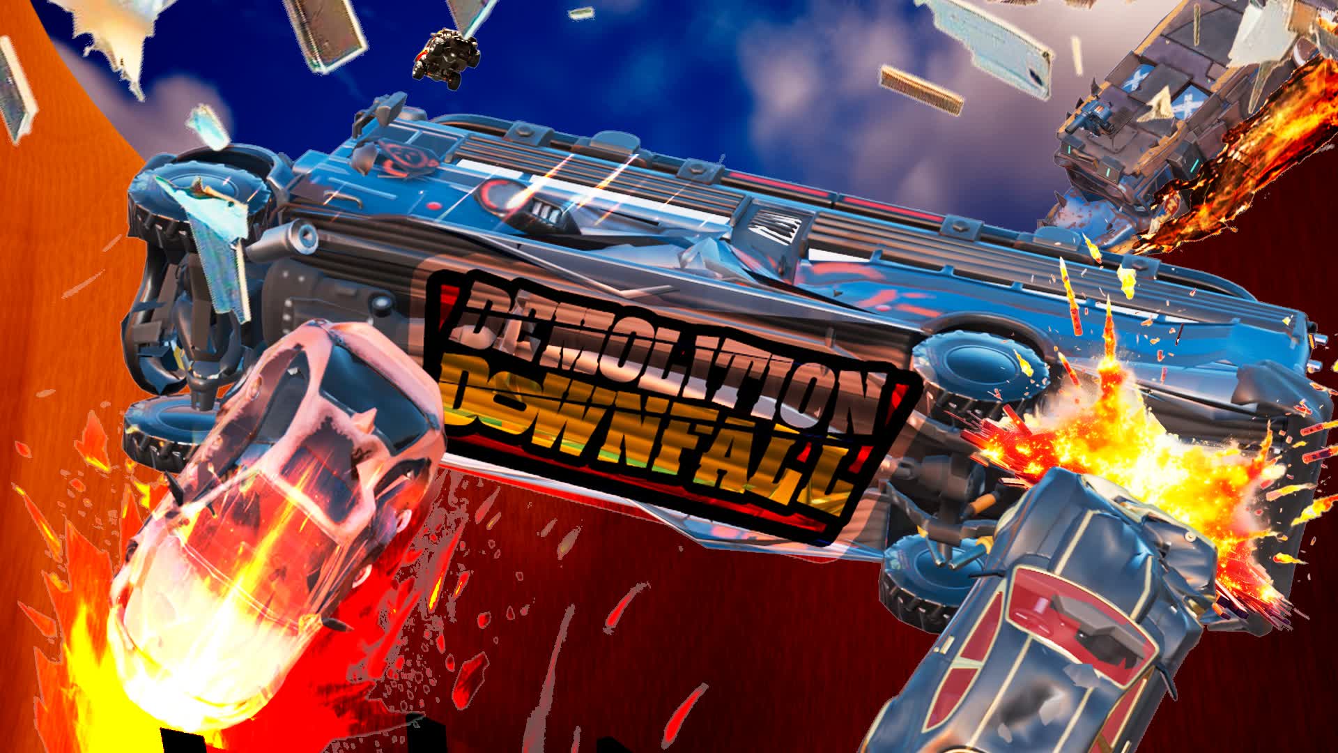 DEMOLITION DOWNFALL 🚗 [ skytex ] – Fortnite Creative Map Code