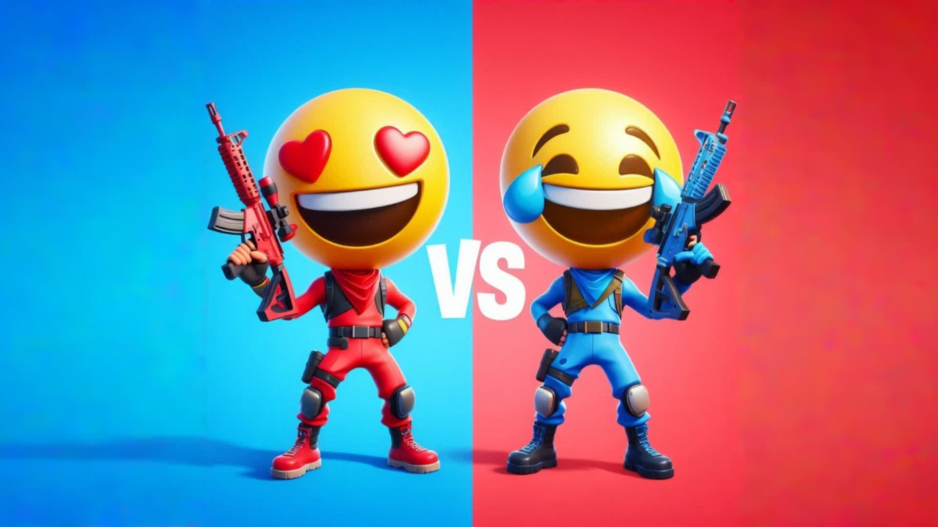 RED VS BLUE SMILEY EDITION 😂 [ doen ] – Fortnite Creative Map Code