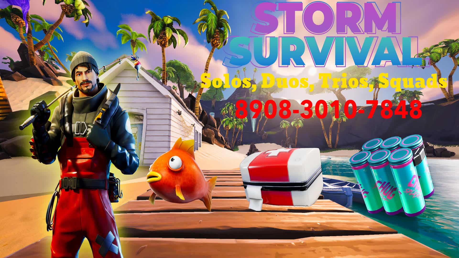 STORM SURVIVAL - Heal Off [ tacothecow ] – Fortnite Creative Map Code