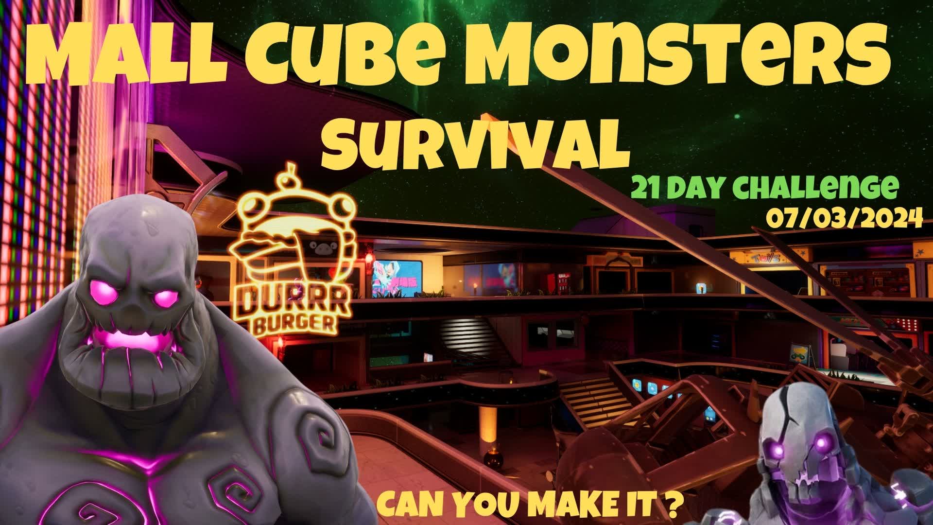 Mall Cube Monsters Survival [ madnis-gaming ] – Fortnite Creative Map Code