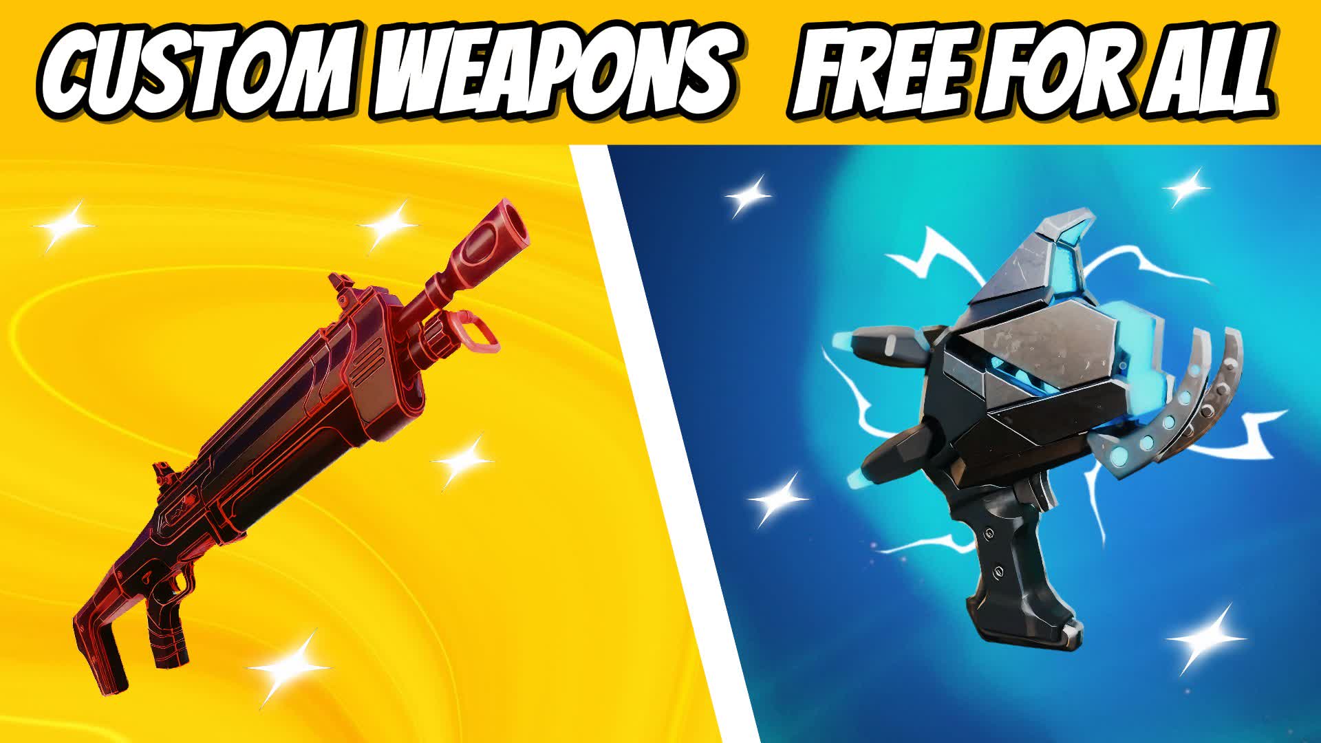 ⭐FREE FOR ALL - CUSTOM WEAPONS 🔫 [ bluxx ] – Fortnite Creative Map Code