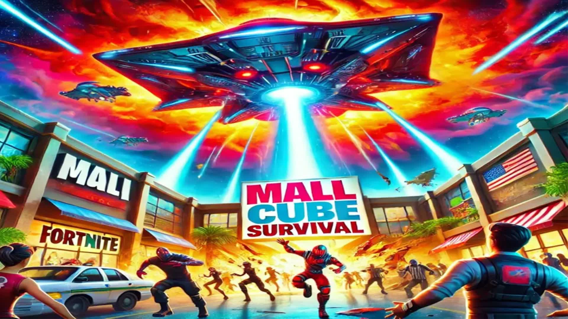 Mall Cube Monsters Survival [ madnis-gaming ] – Fortnite Creative Map Code