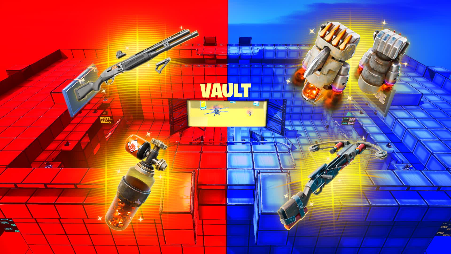Classic Red vs Blue 🔴🔵 [ ruii ] – Fortnite Creative Map Code