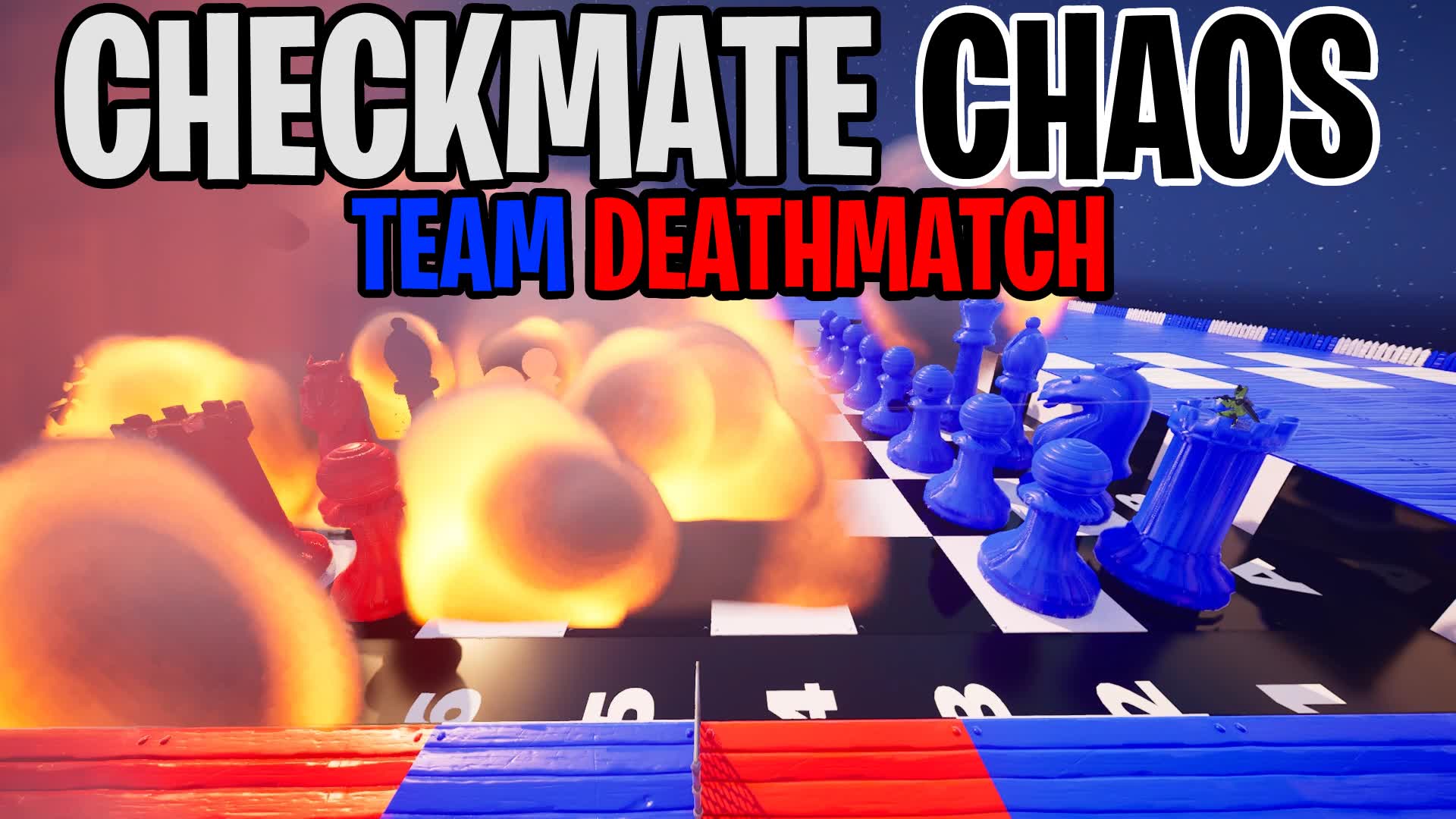 CHECKMATE CHAOS - RED VS BLUE 🔴🔵 [ kickflip ] – Fortnite Creative Map Code
