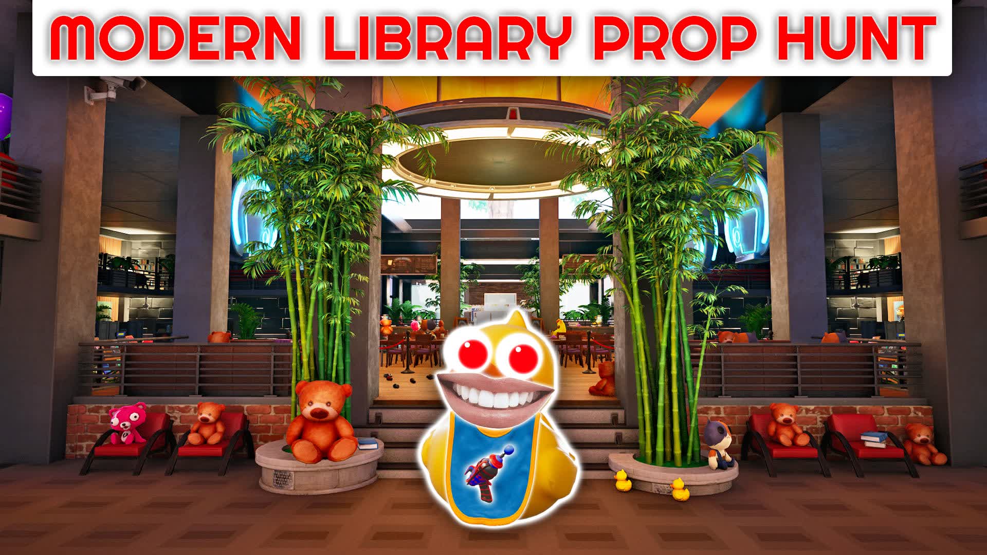 Modern Library PROP HUNT📖 [ Smurff ] – Fortnite Creative Map Code