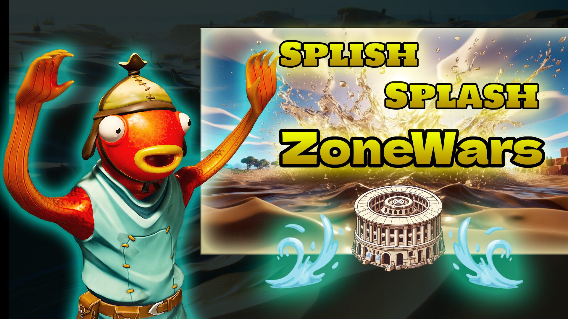 Splish Splash Zone Wars [ world_wizard ] – Fortnite Creative Map Code