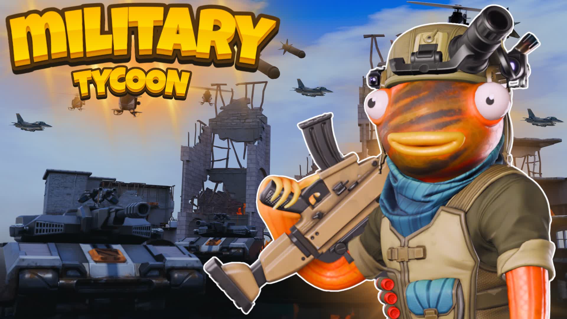 Military Tycoon [ zezoo ] – Fortnite Creative Map Code