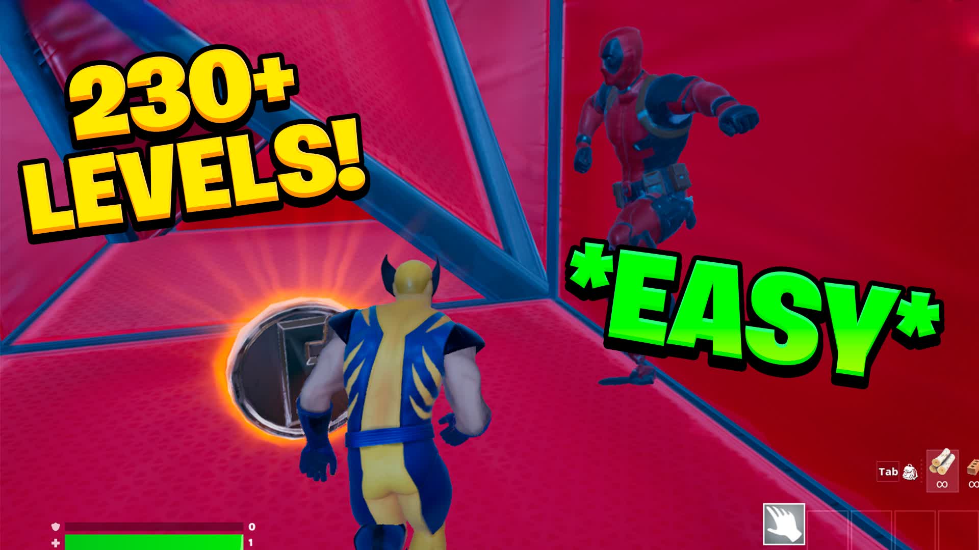 PARKOUR WOLVERINE & DEADPOOL 230 LEVELS [ sho7 ] – Fortnite Creative ...