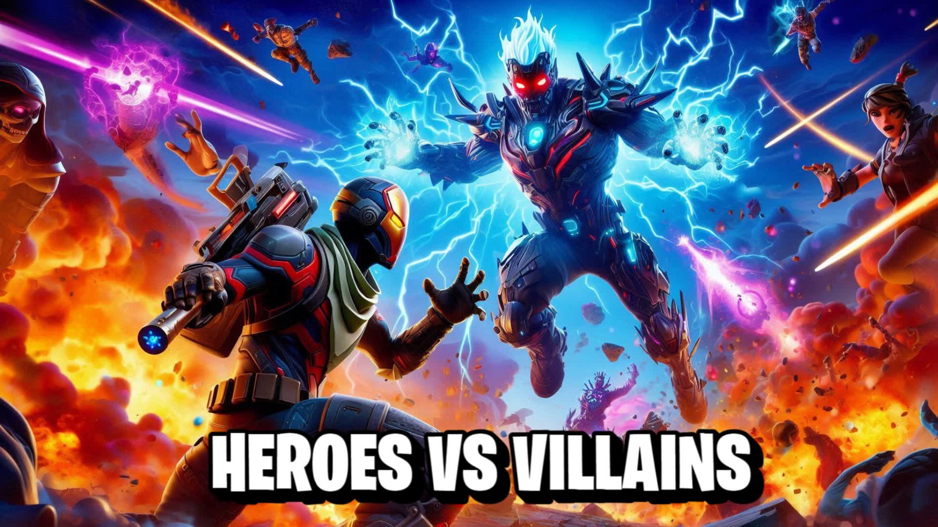 🏷️ HEROES VS VILLAINS KILL CONFIRM [ shinv ] – Fortnite Creative Map Code