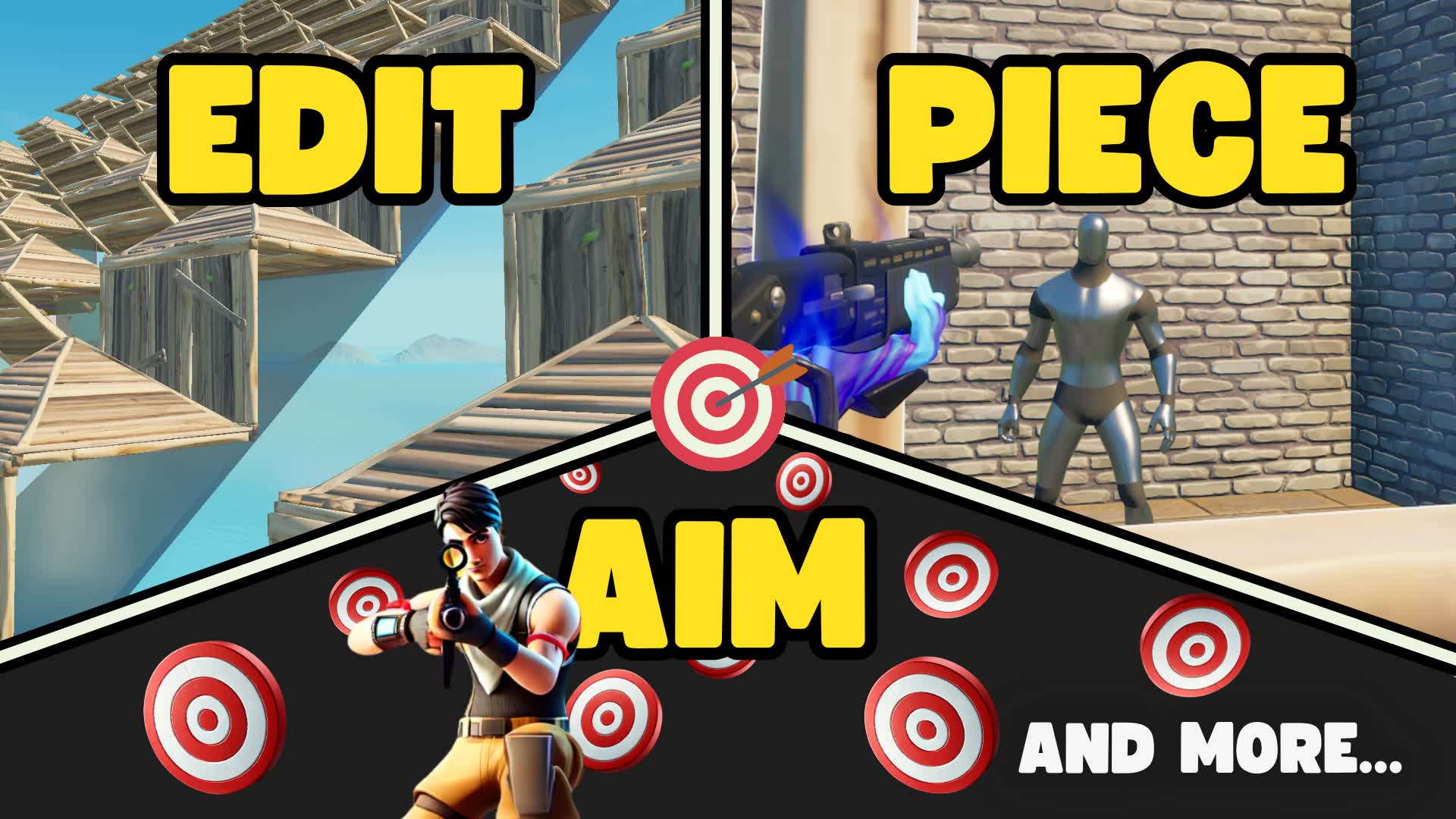 🎯Aim, Edit, Piece ++ [ rechrie ] – Fortnite Creative Map Code