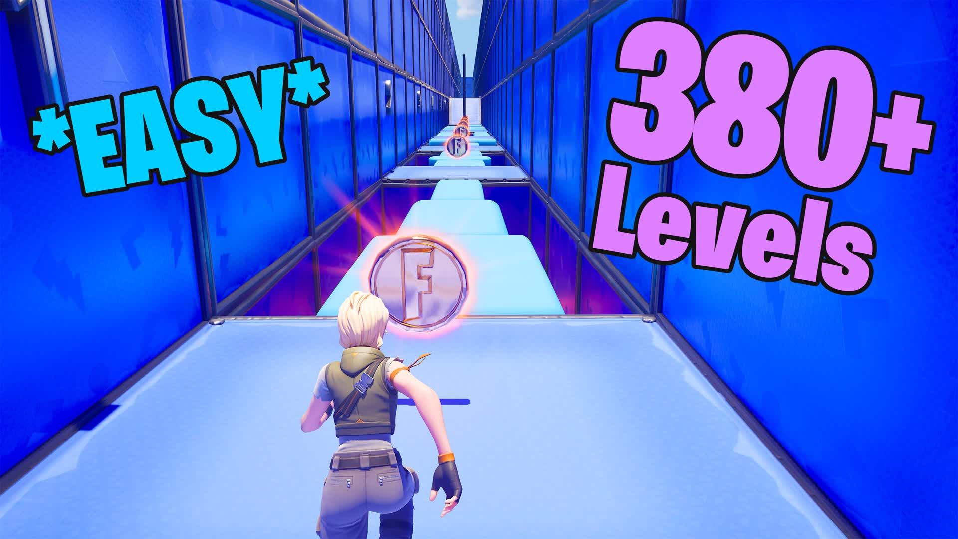 🏃‍♂️DEFAULT PARKOUR 380+🏃‍♂️ [ panamkaa ] – Fortnite Creative Map Code