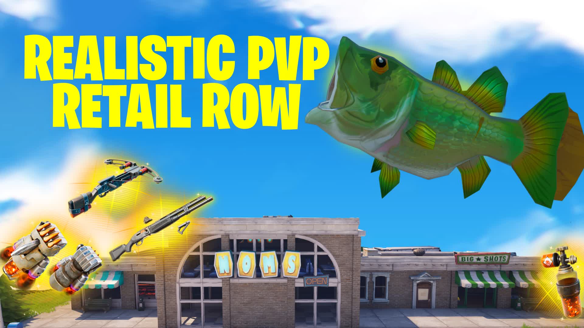 REALISTIC PVP - RETAIL ROW [ eudyn ] – Fortnite Creative Map Code