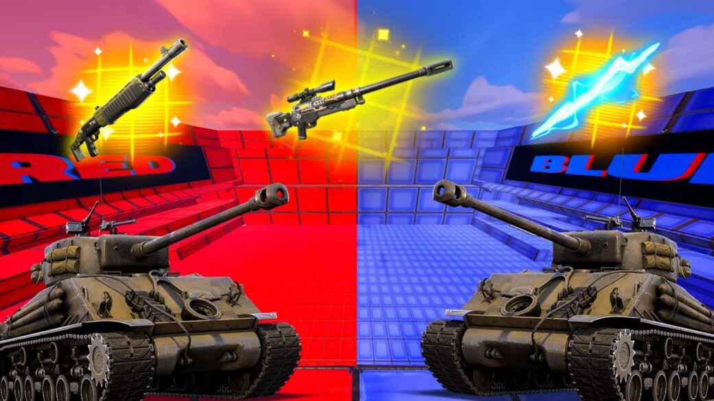 WAR RED VS BLUE 🔴🔵 [ sukodvr ] – Fortnite Creative Map Code