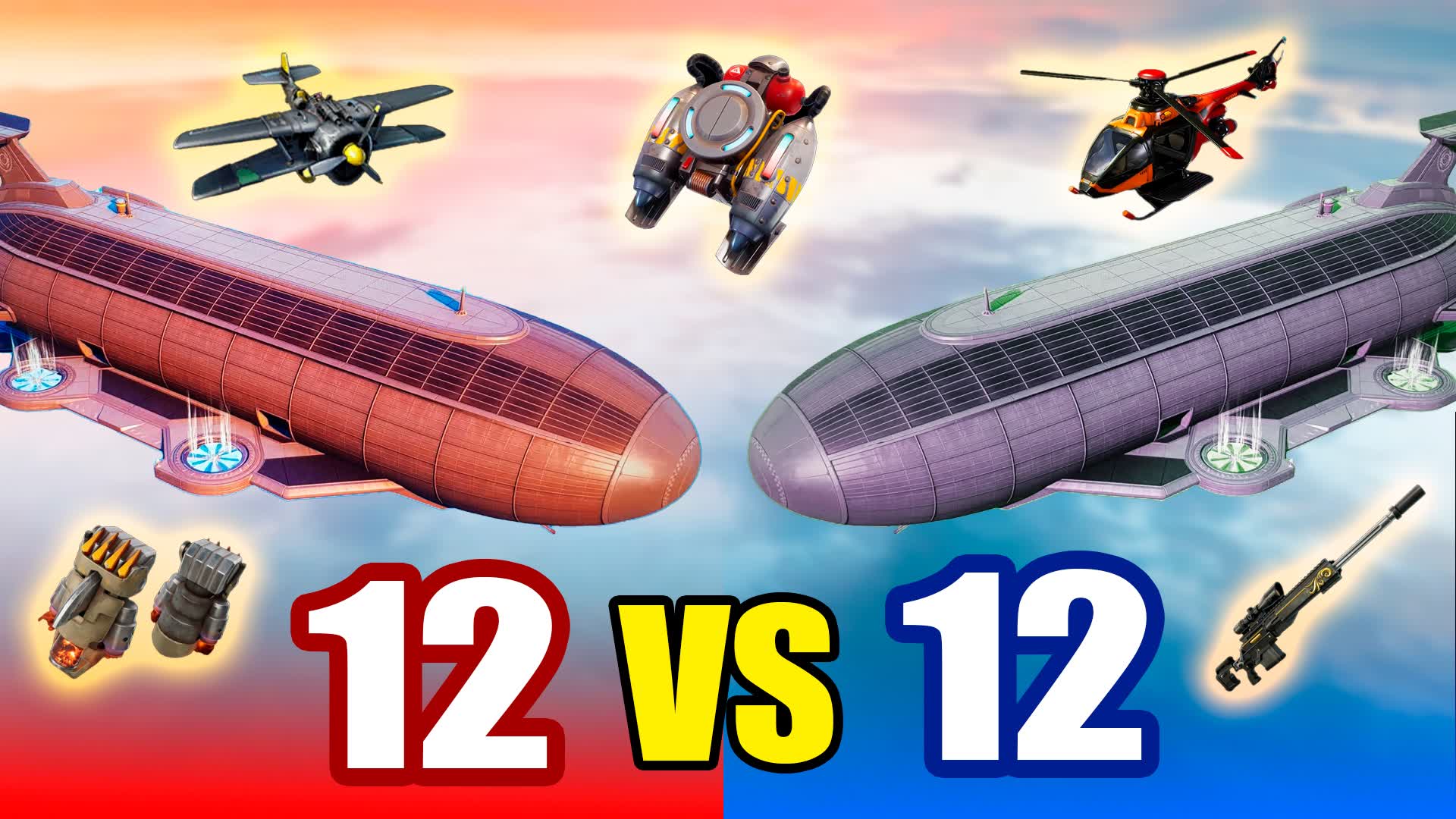 🔴BLIMP WARS🔵 [ angelcarusi ] – Fortnite Creative Map Code