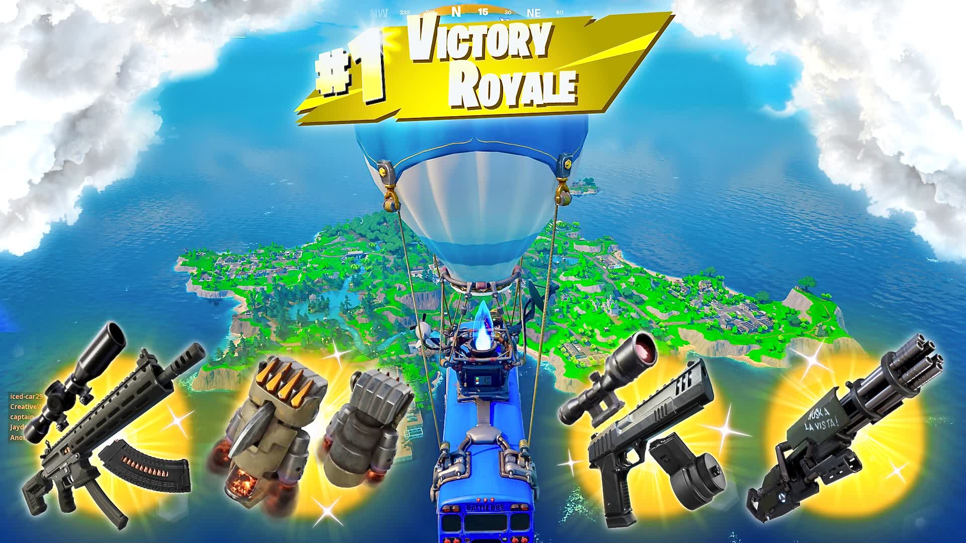 99 BOT LOBBY BATTLE ROYALE [ skin-xp-rp-og ] – Fortnite Creative Map Code