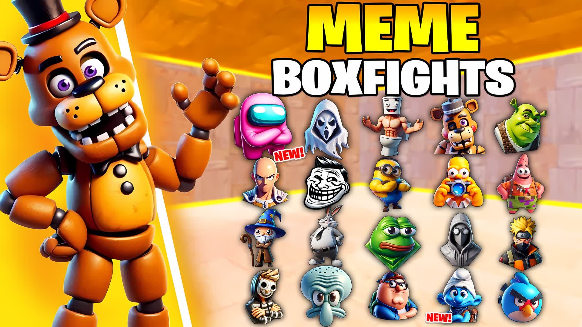 MEME BOXFIGHTS 📦 [ biene ] – Fortnite Creative Map Code