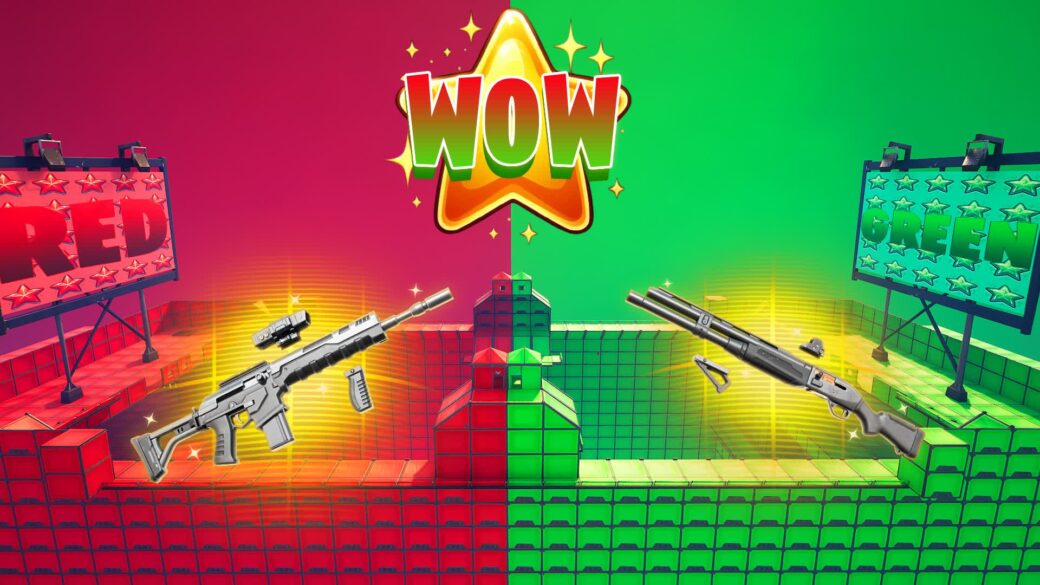 WOW RED VS GREEN🔴🟢 [ dilanfn ] – Fortnite Creative Map Code