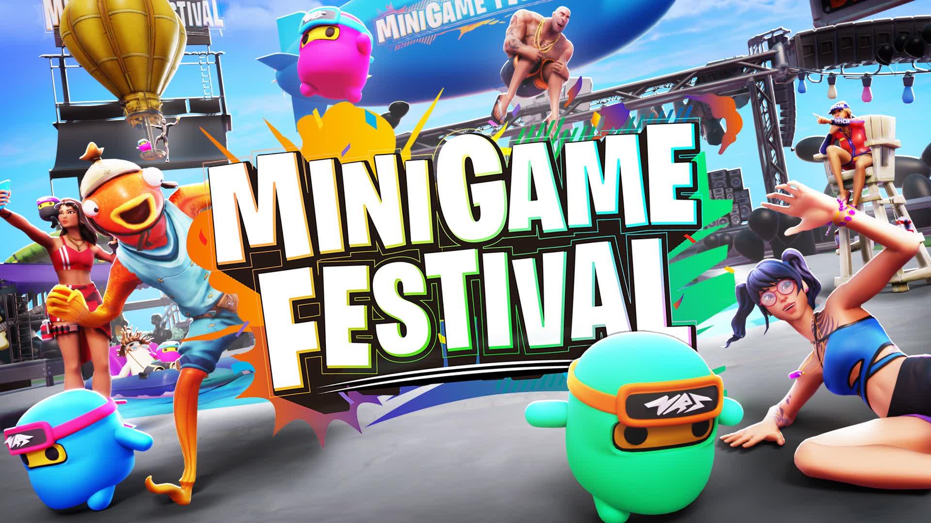 MINIGAME FESTIVAL🏆 [ neighbor ] – Fortnite Creative Map Code