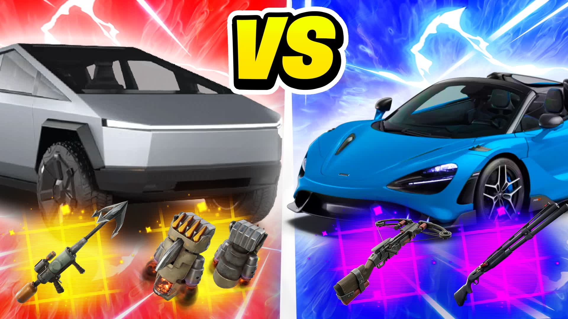 TESLAC VS MCPLAREN 🔴🔵 RED VS BLUE [ meditation ] – Fortnite Creative ...