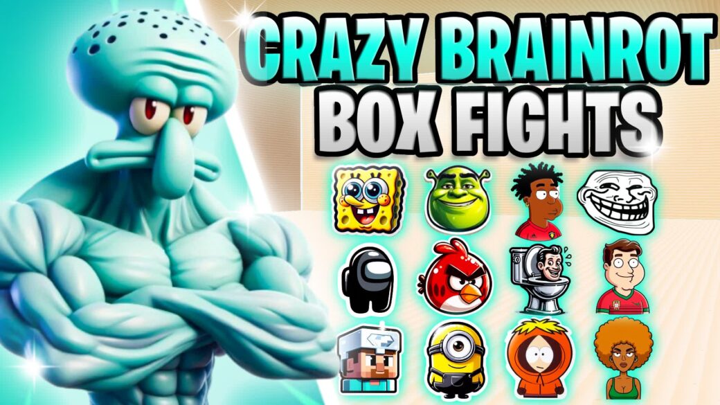 🧠 CRAZY BRAINROT BOX FIGHTS 📦 [ solome ] – Fortnite Creative Map Code