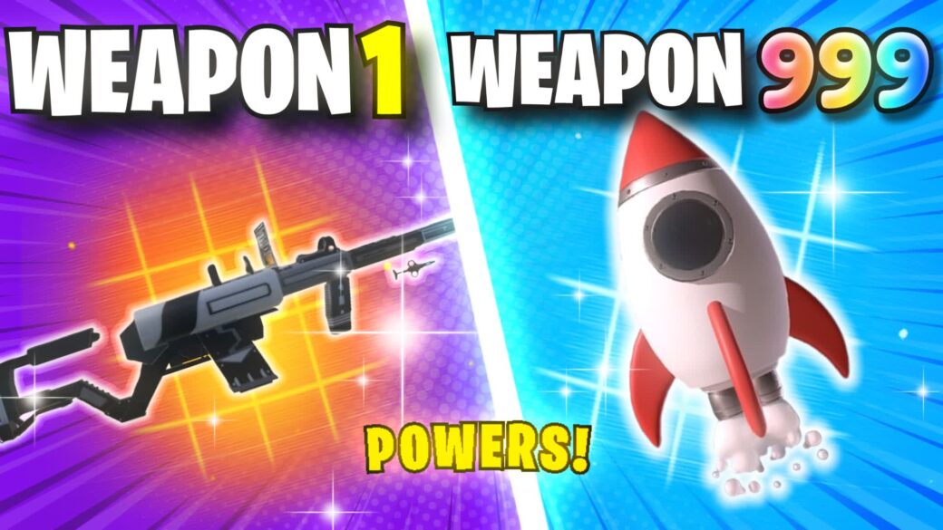 ⭐CUSTOM WEAPONS GUN GAME🔫 SUPER POWER💪 [ yorx ] – Fortnite Creative Map ...
