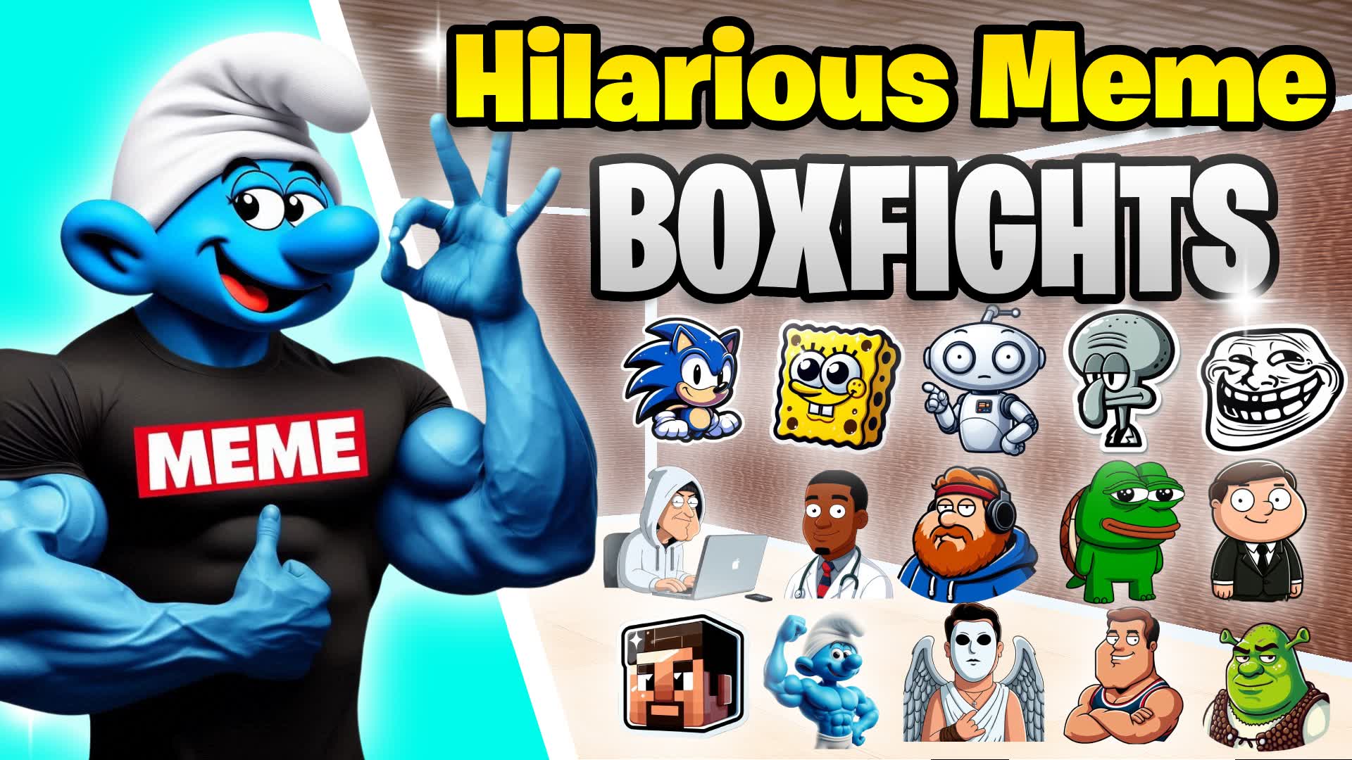 😂 Hilarious Meme Boxfights 📦 [ size ] – Fortnite Creative Map Code