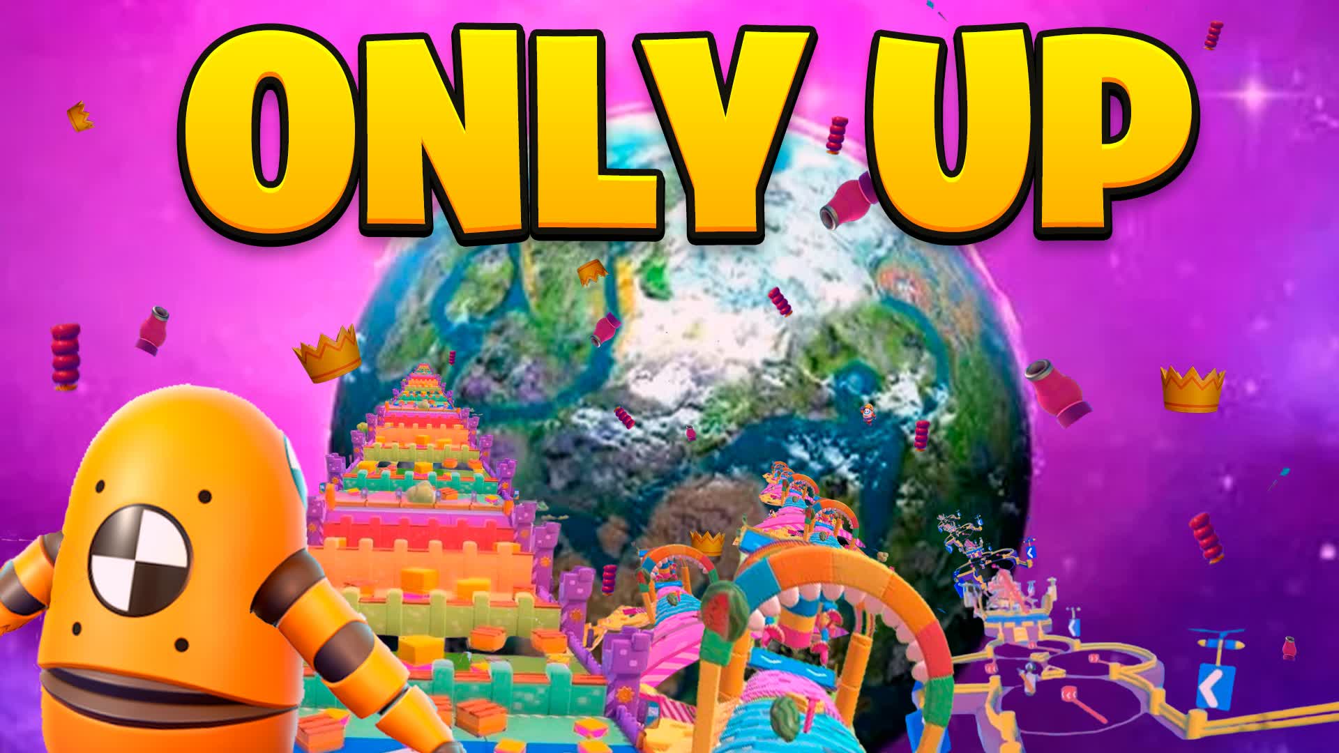 OnlyUp Fall Guys! 🌈🌌 [ mrtuto ] – Fortnite Creative Map Code
