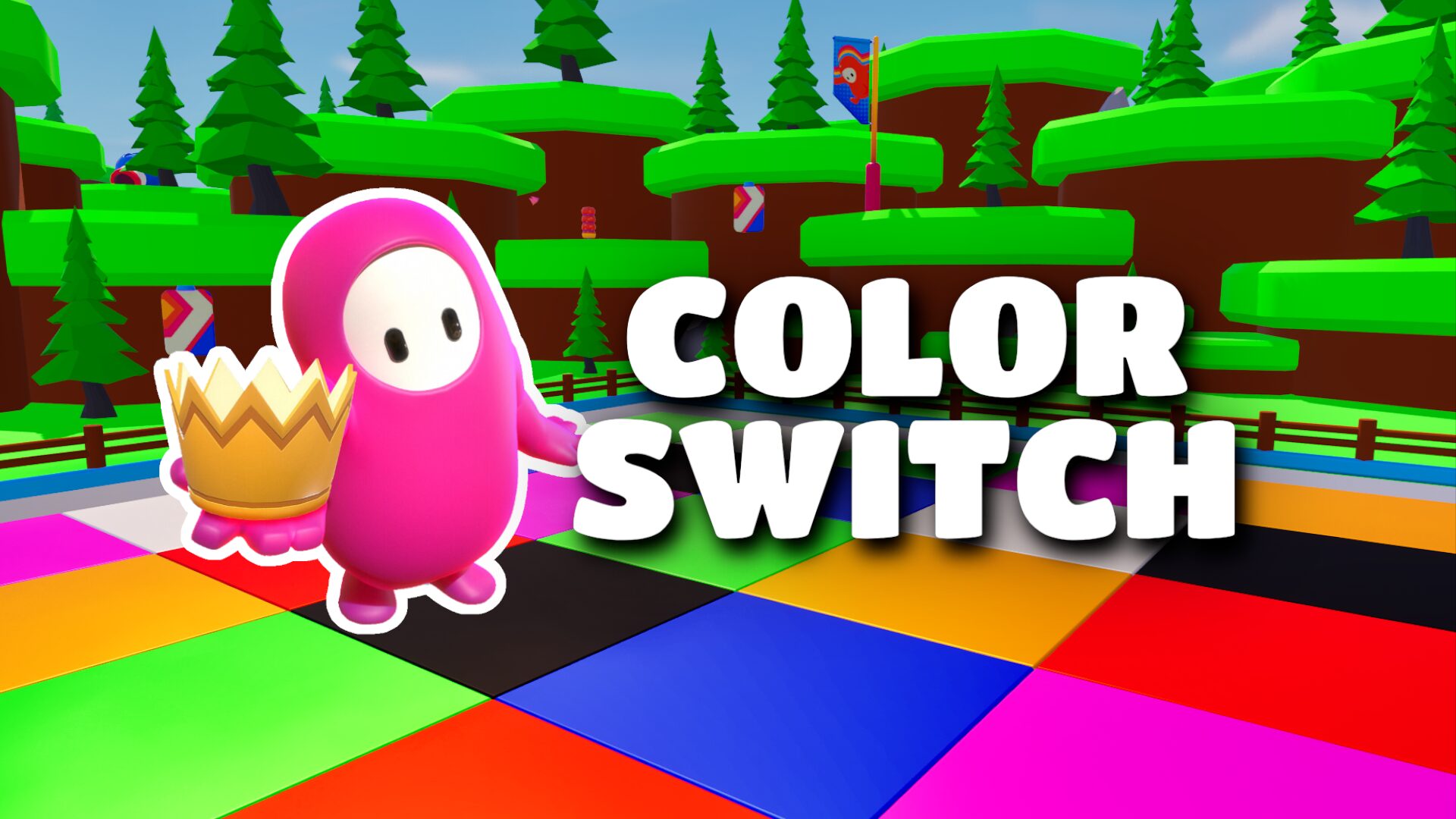Fall Guys Color Switch 🌈⭐ [ lowkj ] – Fortnite Creative Map Code
