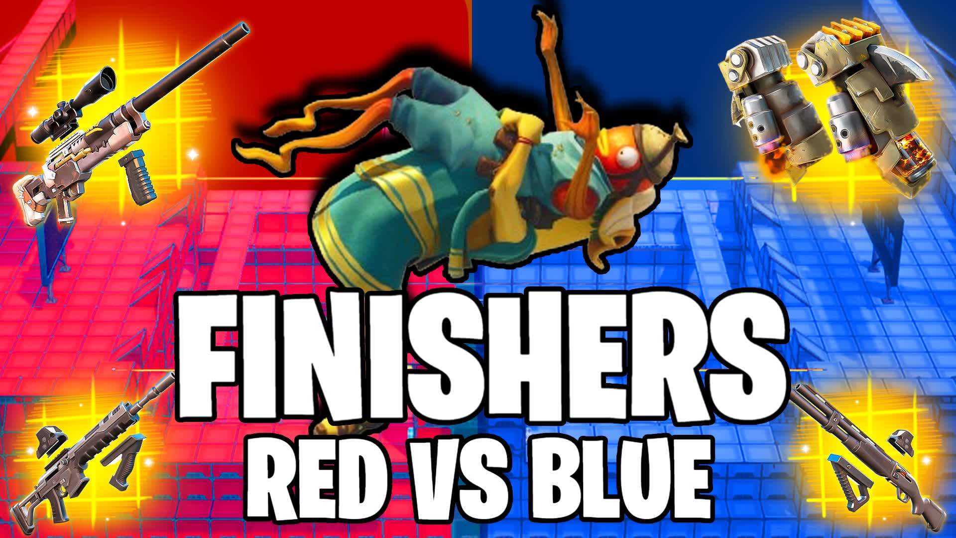 FINISHERS RED VS BLUE🔴🔵 [ percy ] – Fortnite Creative Map Code