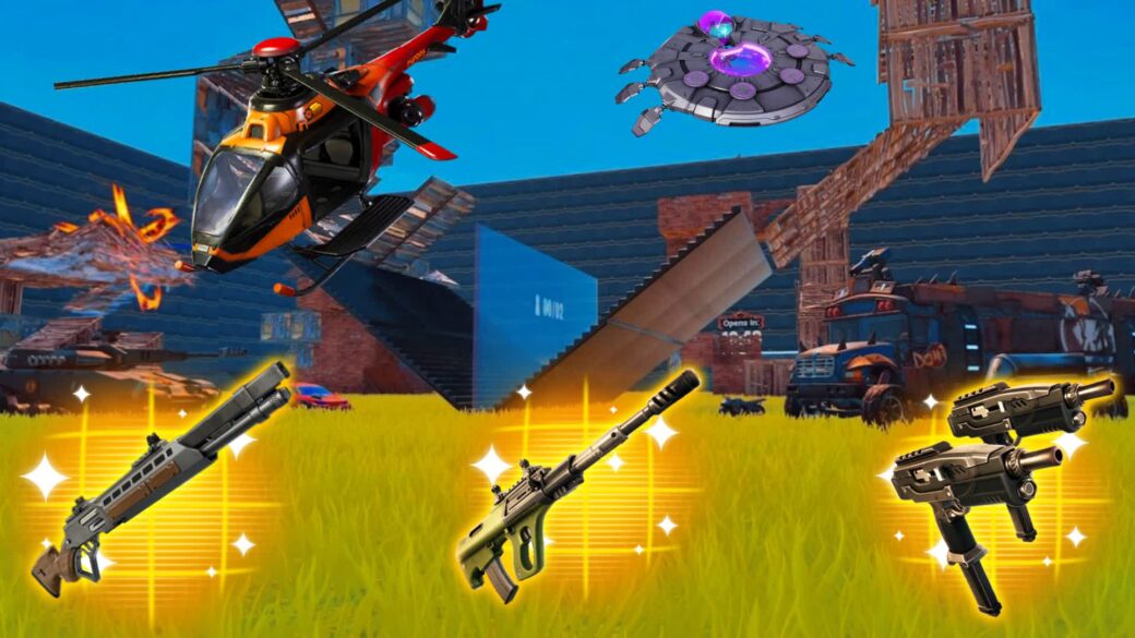 MEGA 1V1 WITH EVERY GUN [ kosmos_tm ] – Fortnite Creative Map Code