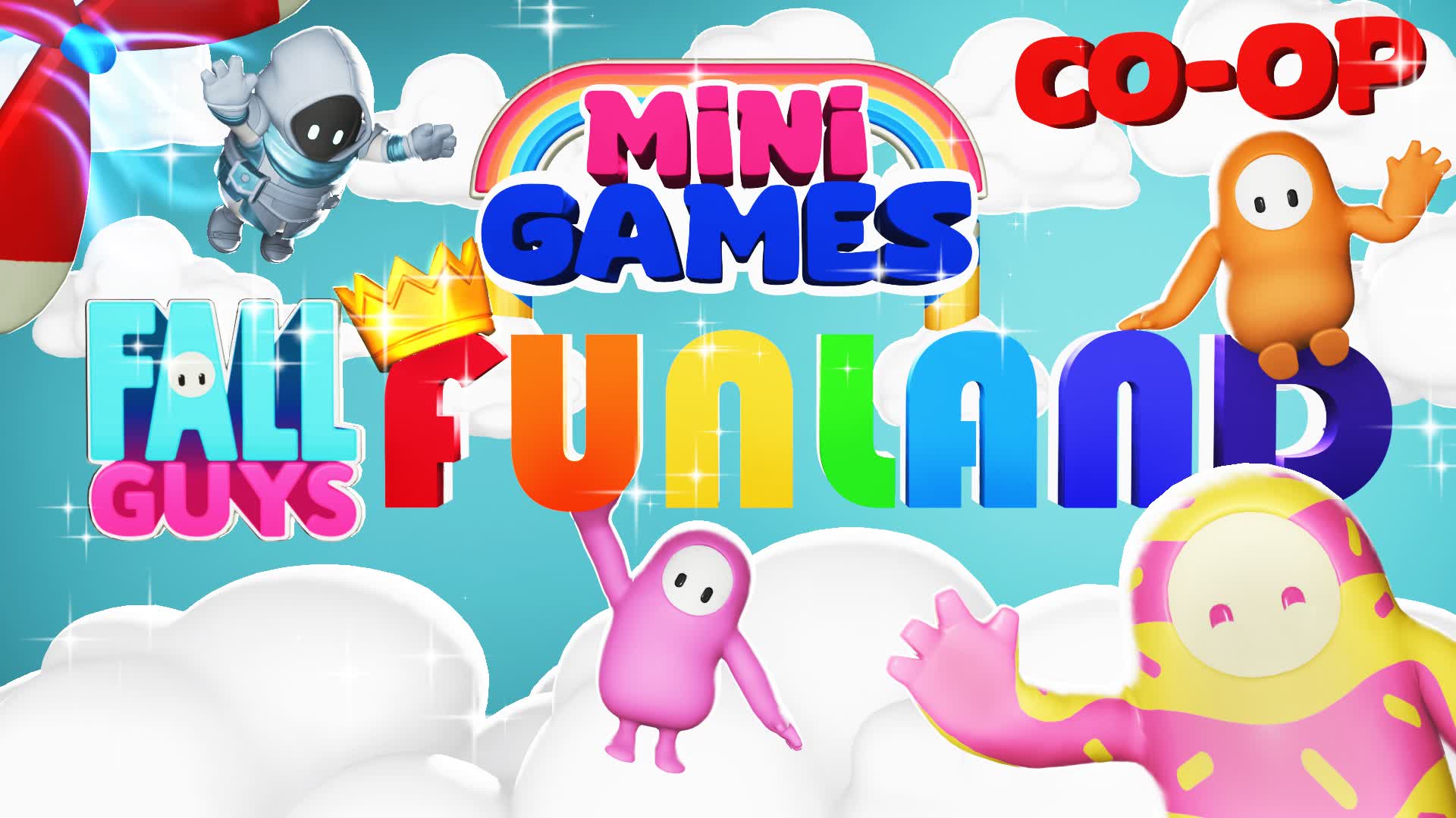 FALL GUYS FUNLAND - OPEN WORLD 🌈 [ nufshi ] – Fortnite Creative Map Code