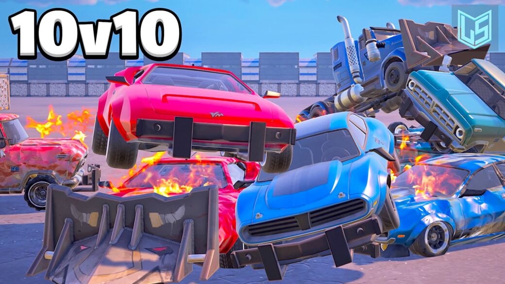 CAR CRASH ROYALE 10v10 [ luxiostudios ] – Fortnite Creative Map Code