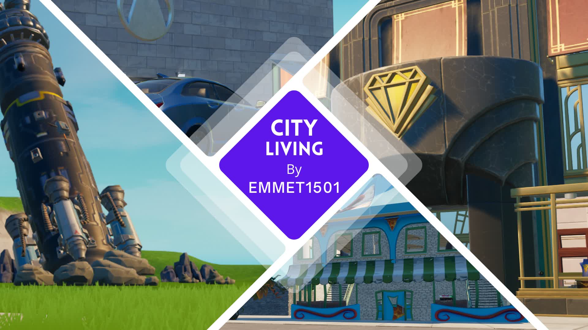 (RP) City Living [ emmet1501 ] – Fortnite Creative Map Code